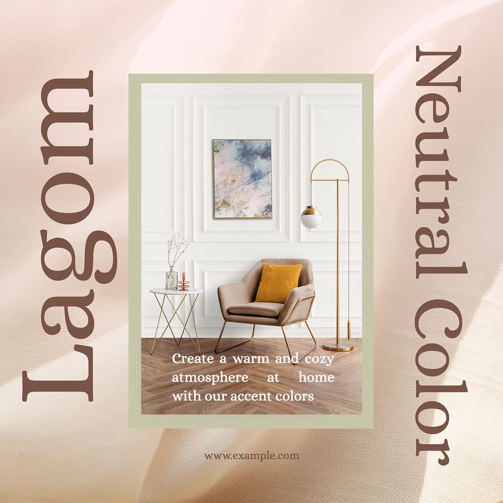 Lagom neutral color Instagram post | Premium Editable Template - rawpixel