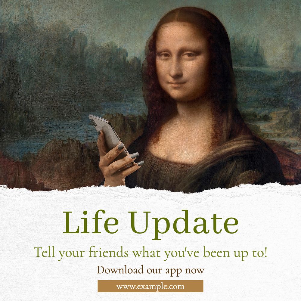 Life update Instagram post template | Premium Editable Template - rawpixel