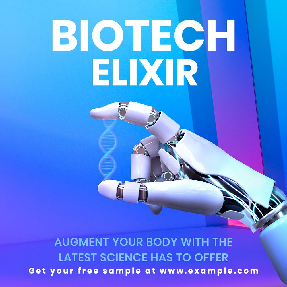 Biotechnology Instagram post template | Premium Editable Template ...