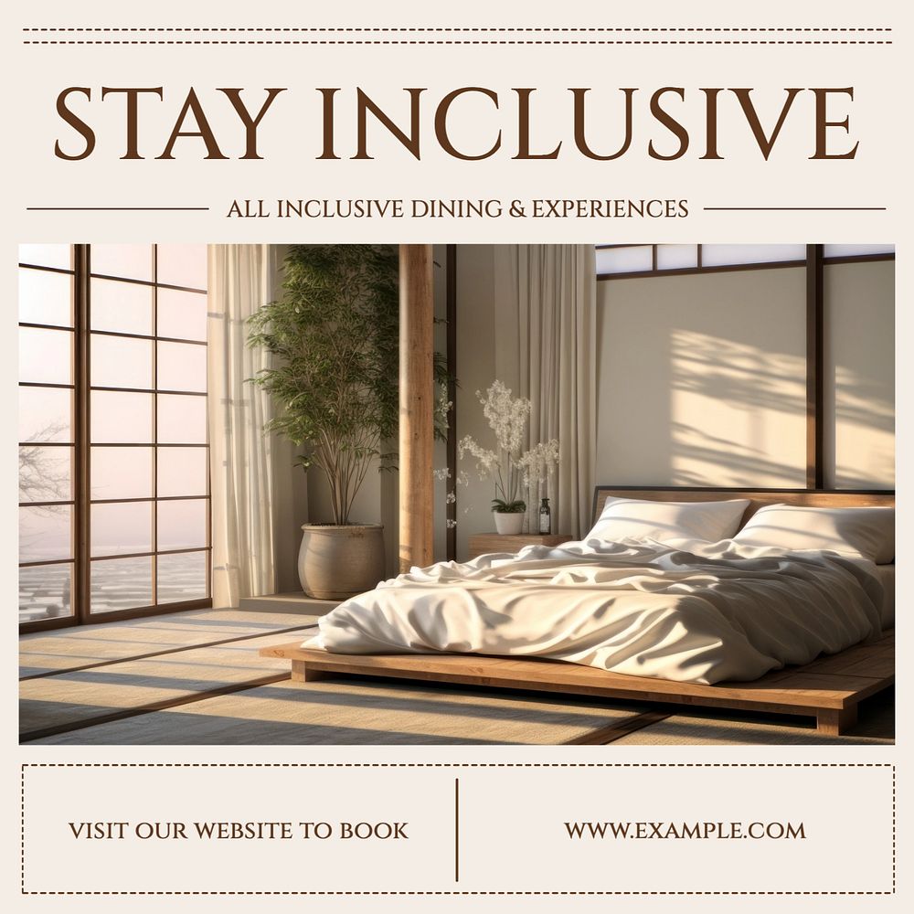 Stay inclusive Instagram post template | Premium Editable Template ...