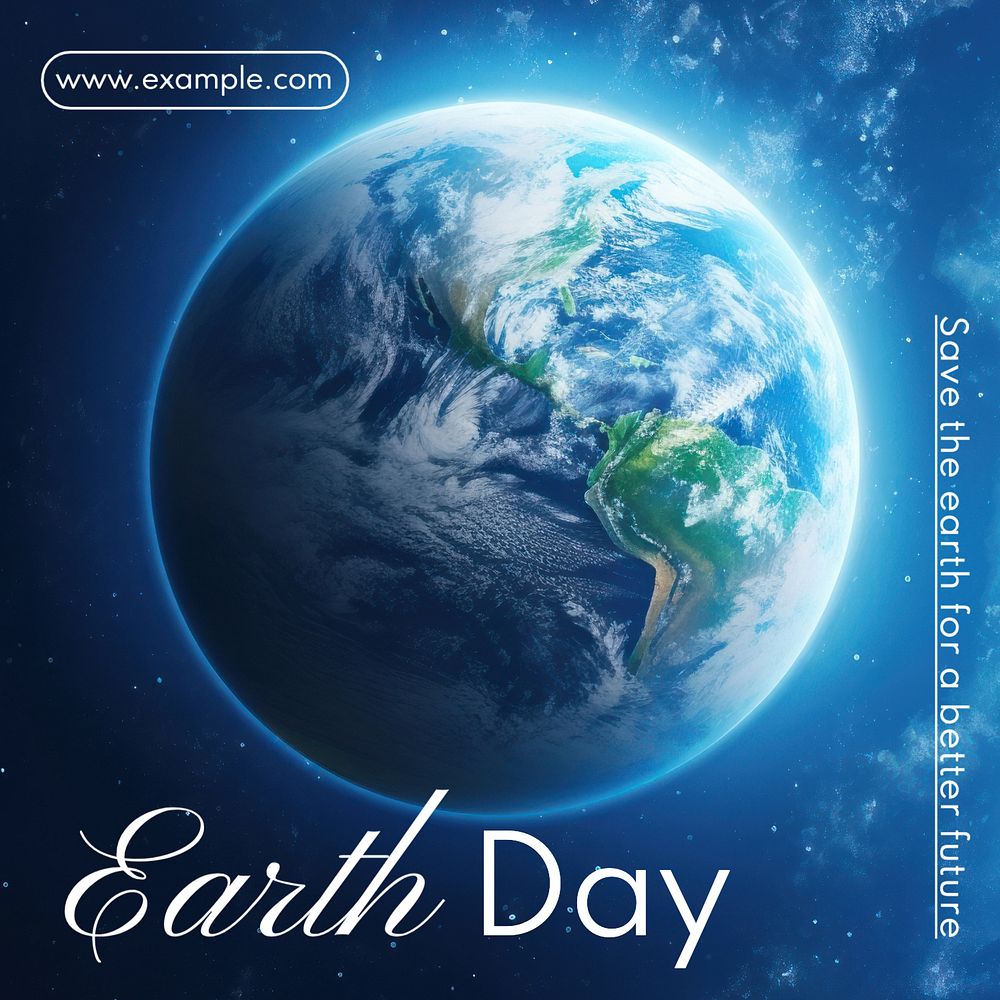 Earth day Facebook post template | Free Editable Template - rawpixel