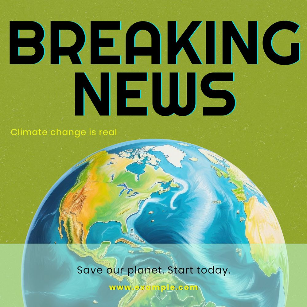 Breaking news Facebook post template | Premium Editable Template - rawpixel