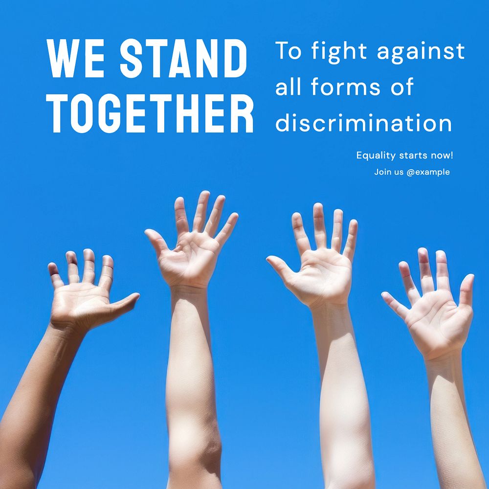 Diversity campaign Facebook post template | Free Editable Template ...