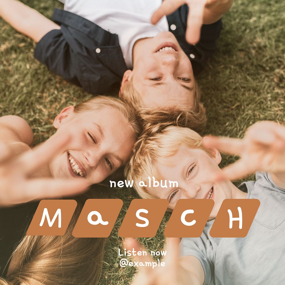 Music band cover template | Premium Editable Template - rawpixel