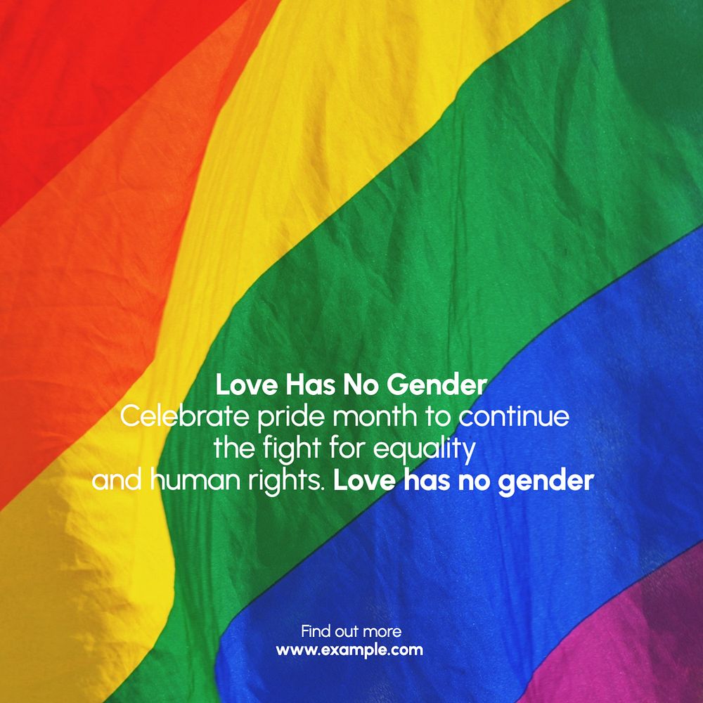 Celebrate pride month Facebook post | Free Editable Template - rawpixel