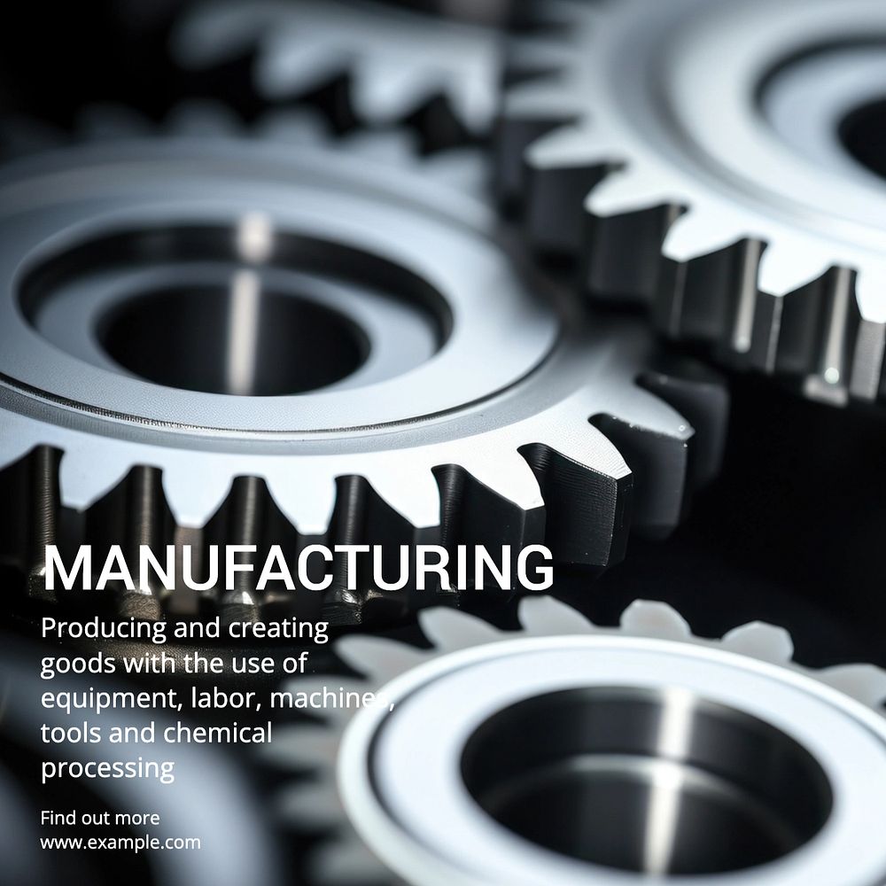 Manufacturing Facebook post template | Premium Editable Template - rawpixel