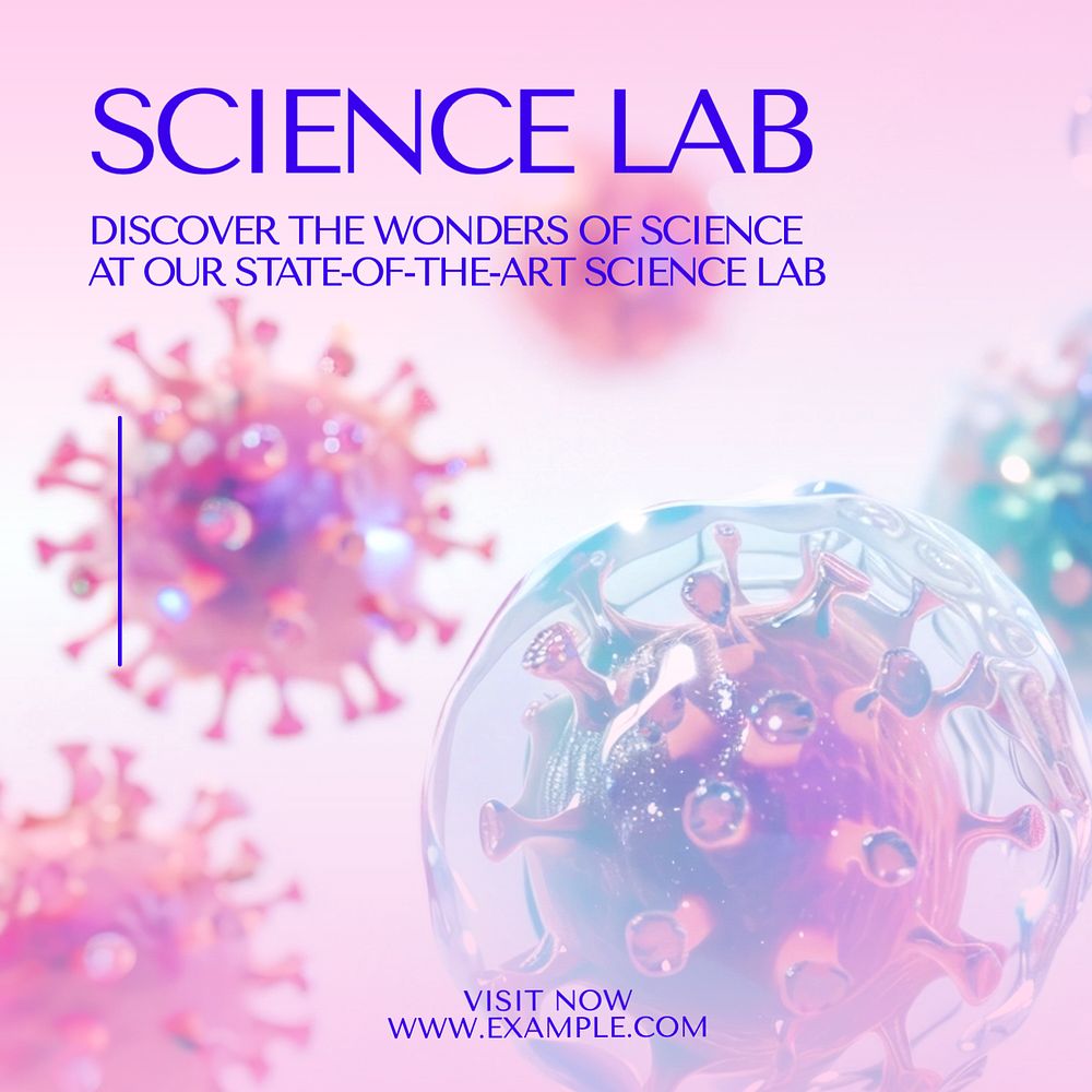 Science lab Facebook post template | Premium Editable Template - rawpixel