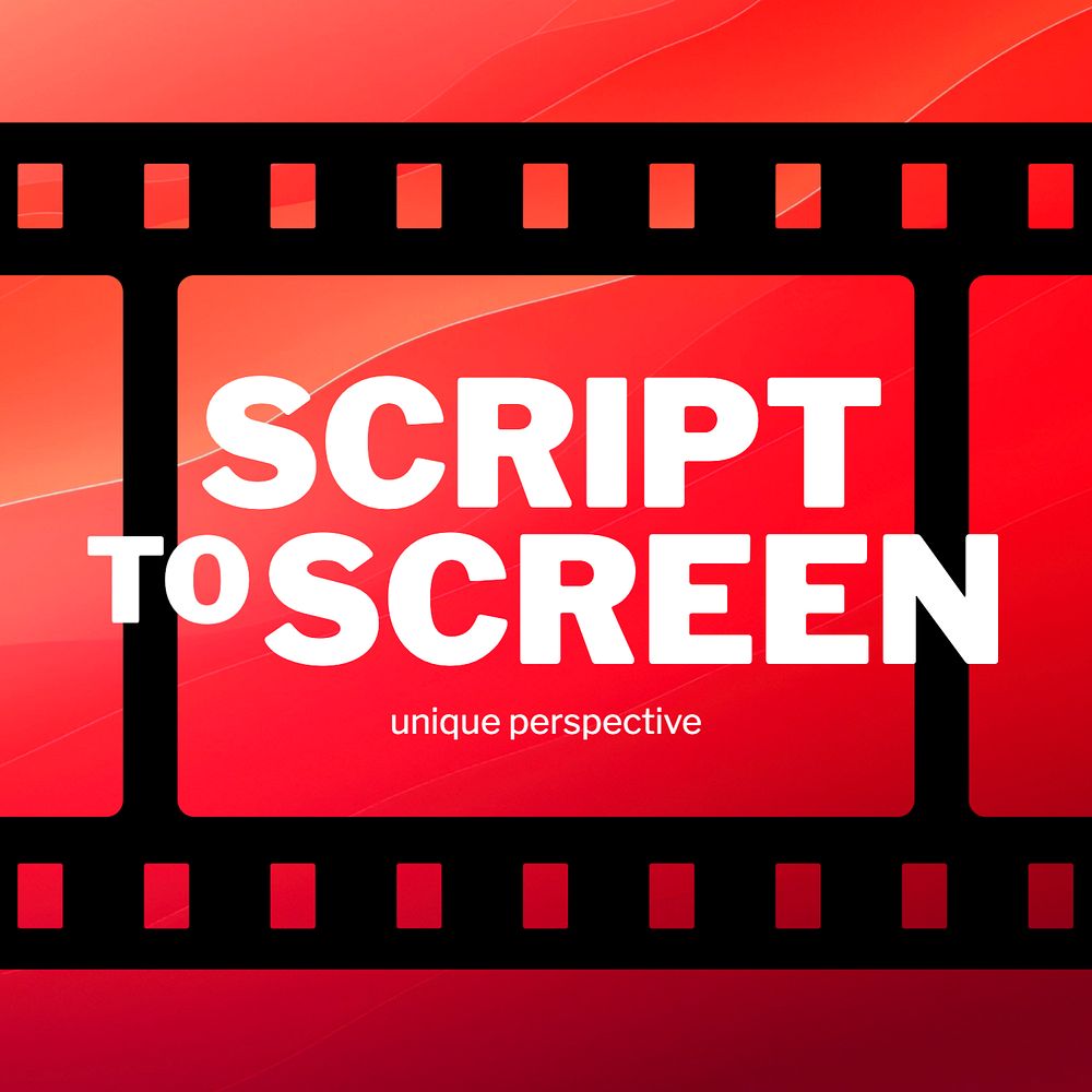 Screenwriting podcast instagram post template | Premium Editable ...