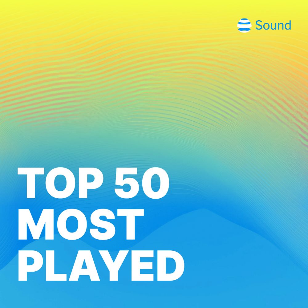 Top 50 playlist cover template | Premium Editable Template - rawpixel