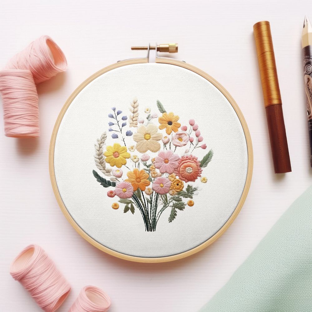 Embroidery fabric mockup, editable product | Premium Mockup Generator ...