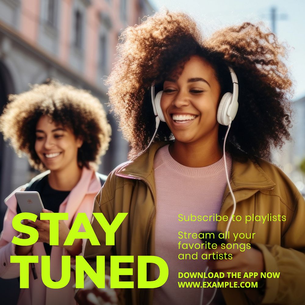 Stay tuned Instagram post template | Premium Editable Template - rawpixel