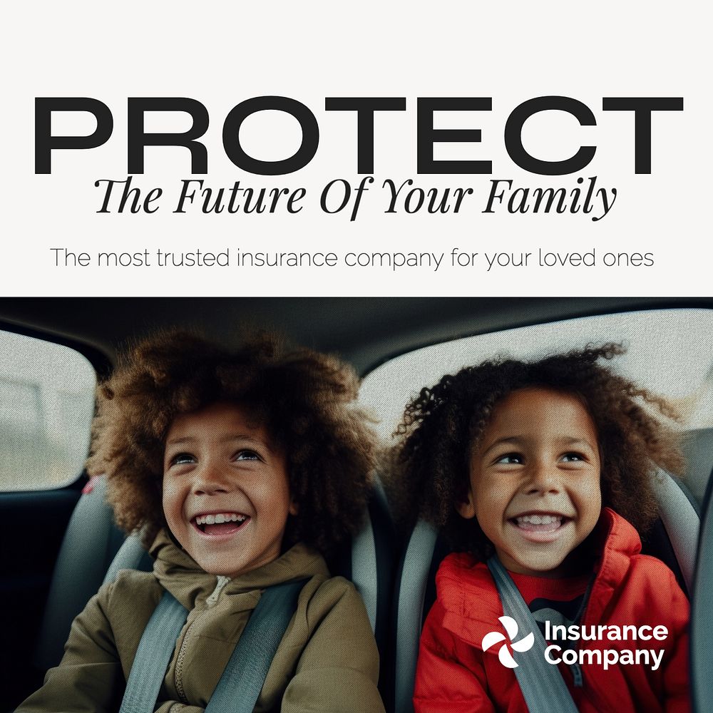 Family insurance company Instagram post | Premium Editable Template ...