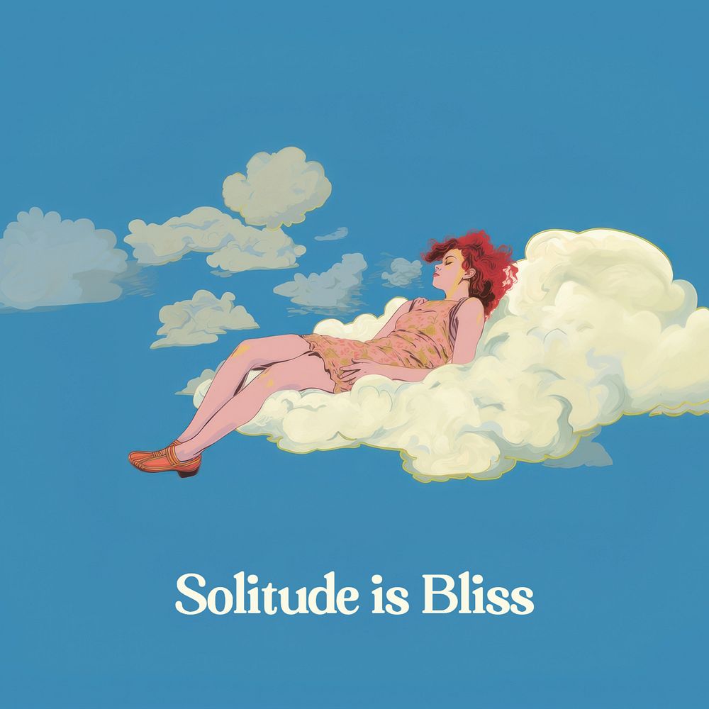 Solitude is bliss Instagram post | Premium Editable Template - rawpixel