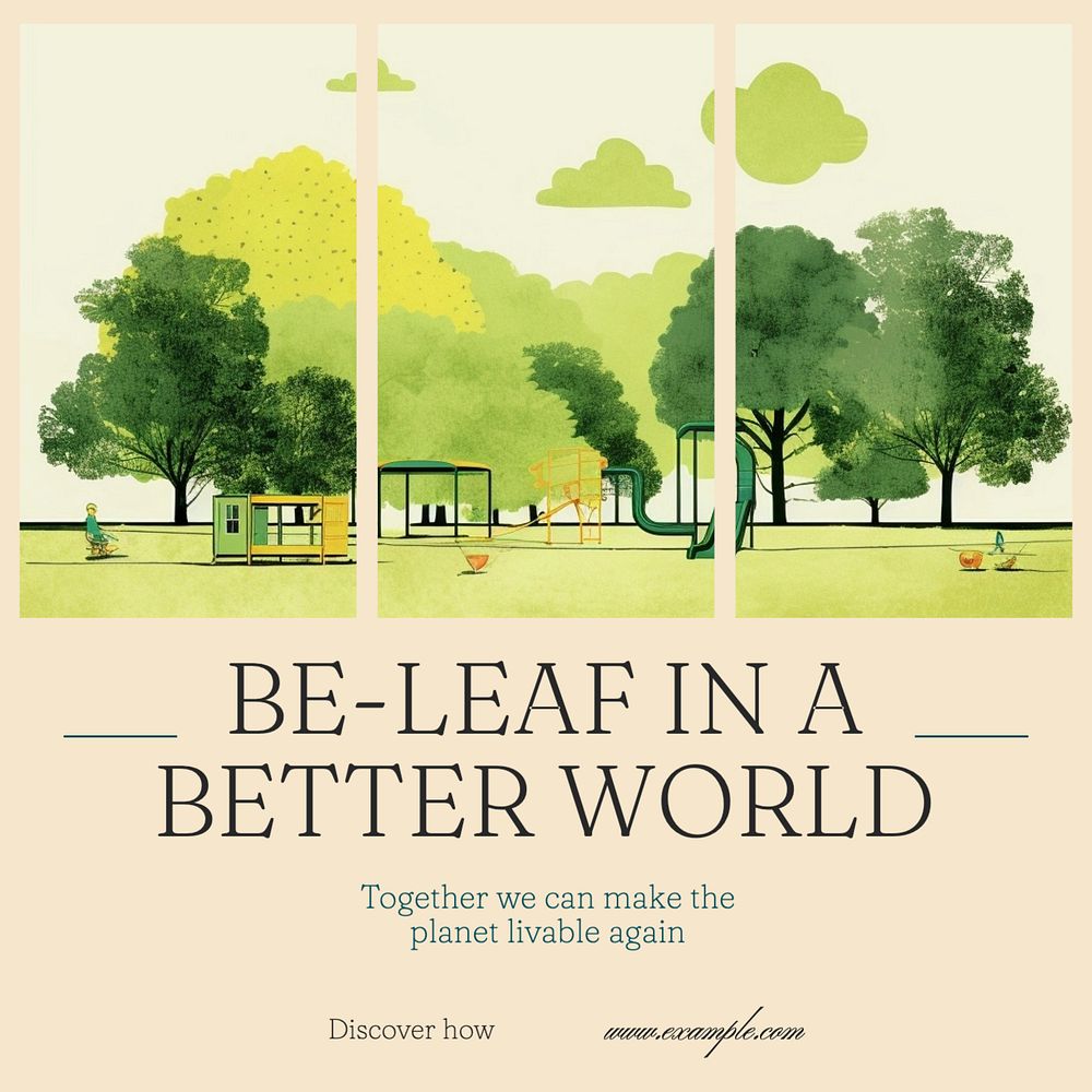 Environment Instagram post template | Premium Editable Template - rawpixel