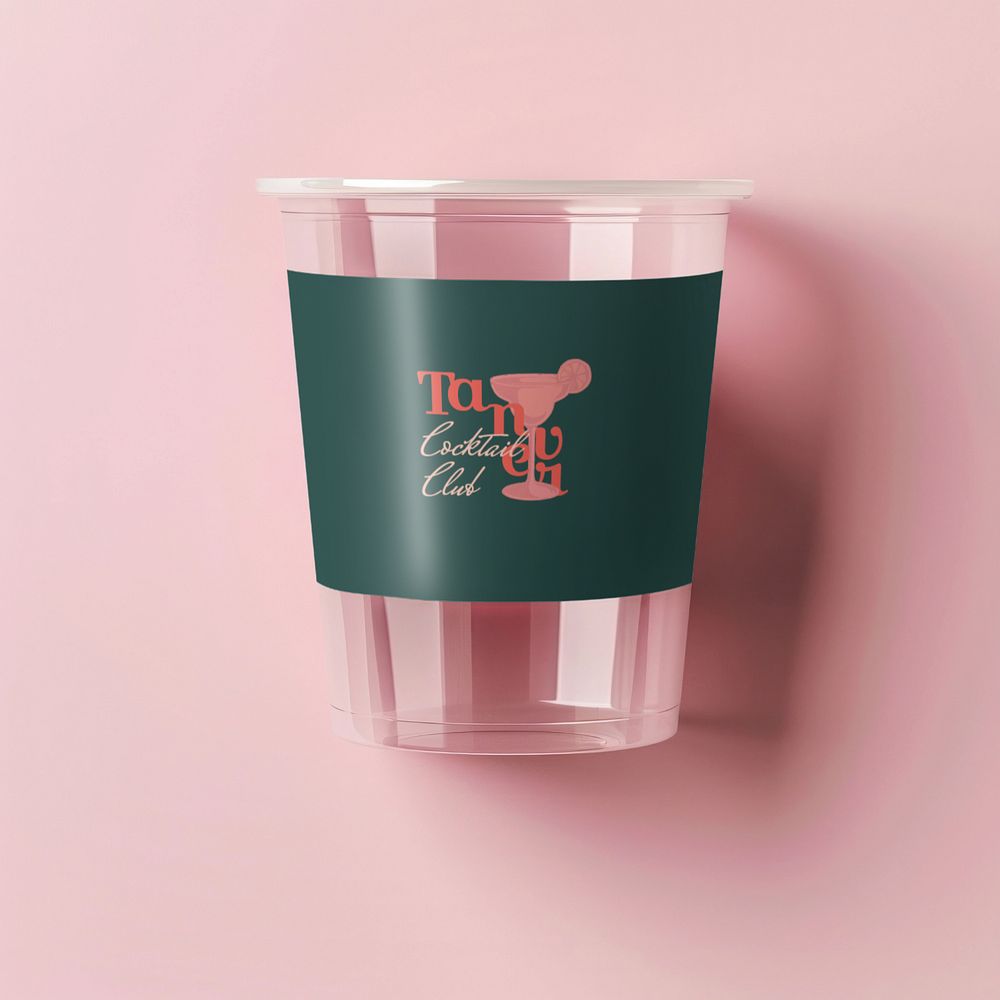 Plastic cup sleeve mockup, editable | Free Mockup Generator - rawpixel