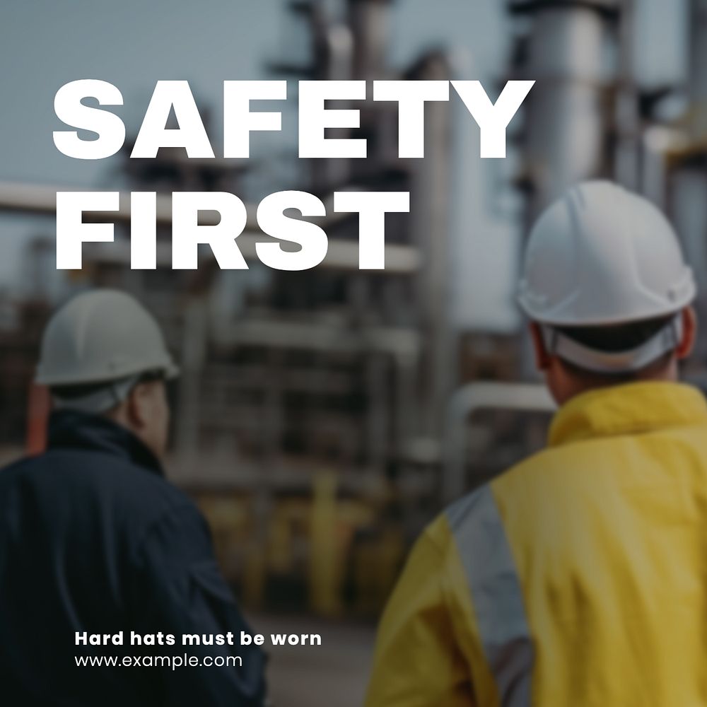 Safety first Instagram post template | Premium Editable Template - rawpixel