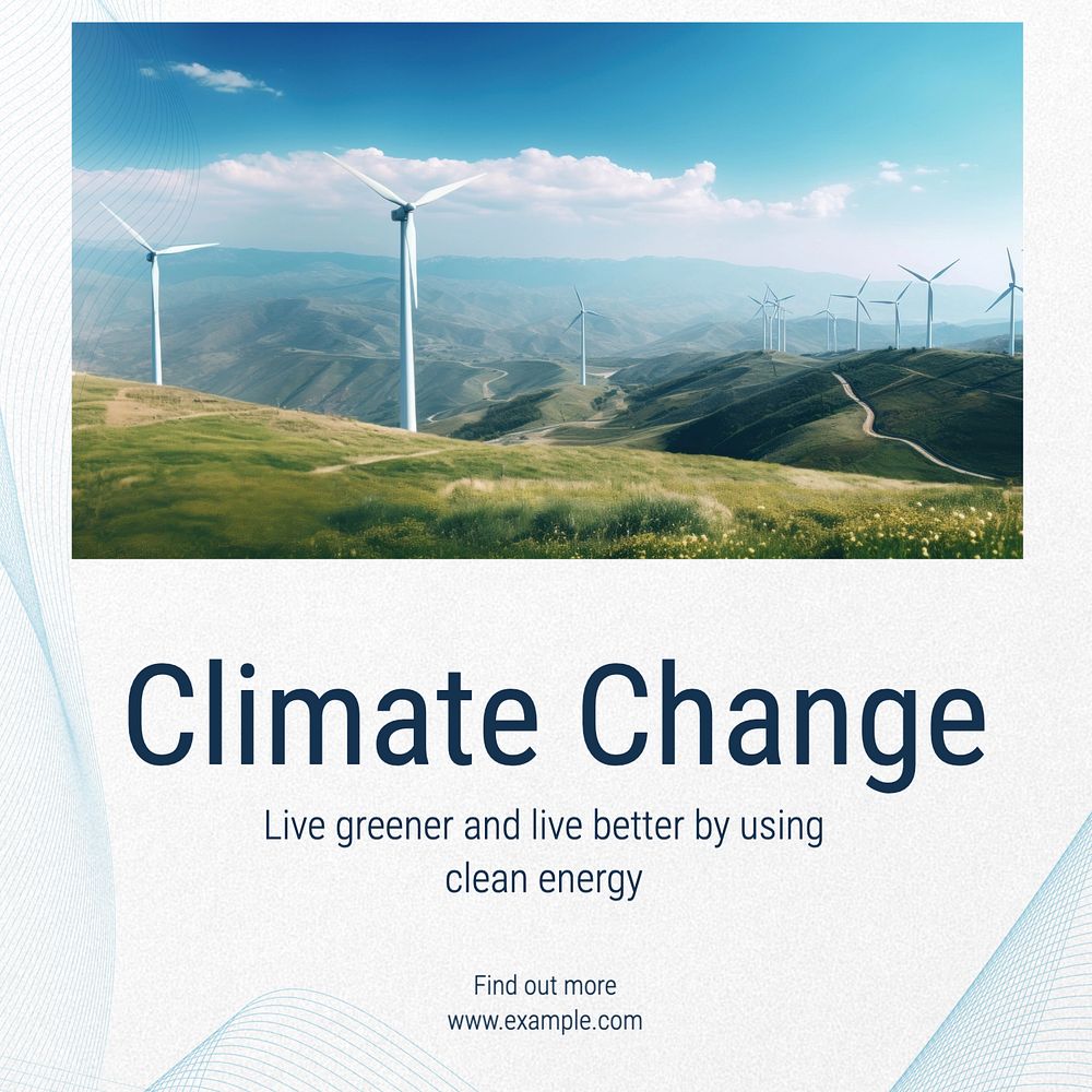 Climate change Instagram post template | Free Editable Template - rawpixel