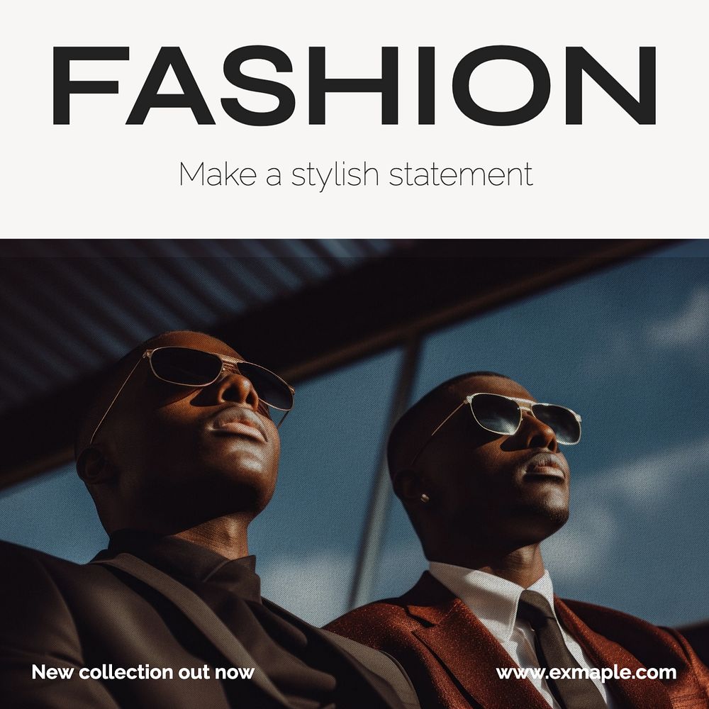 Fashion statement Instagram post template | Premium Editable Template ...