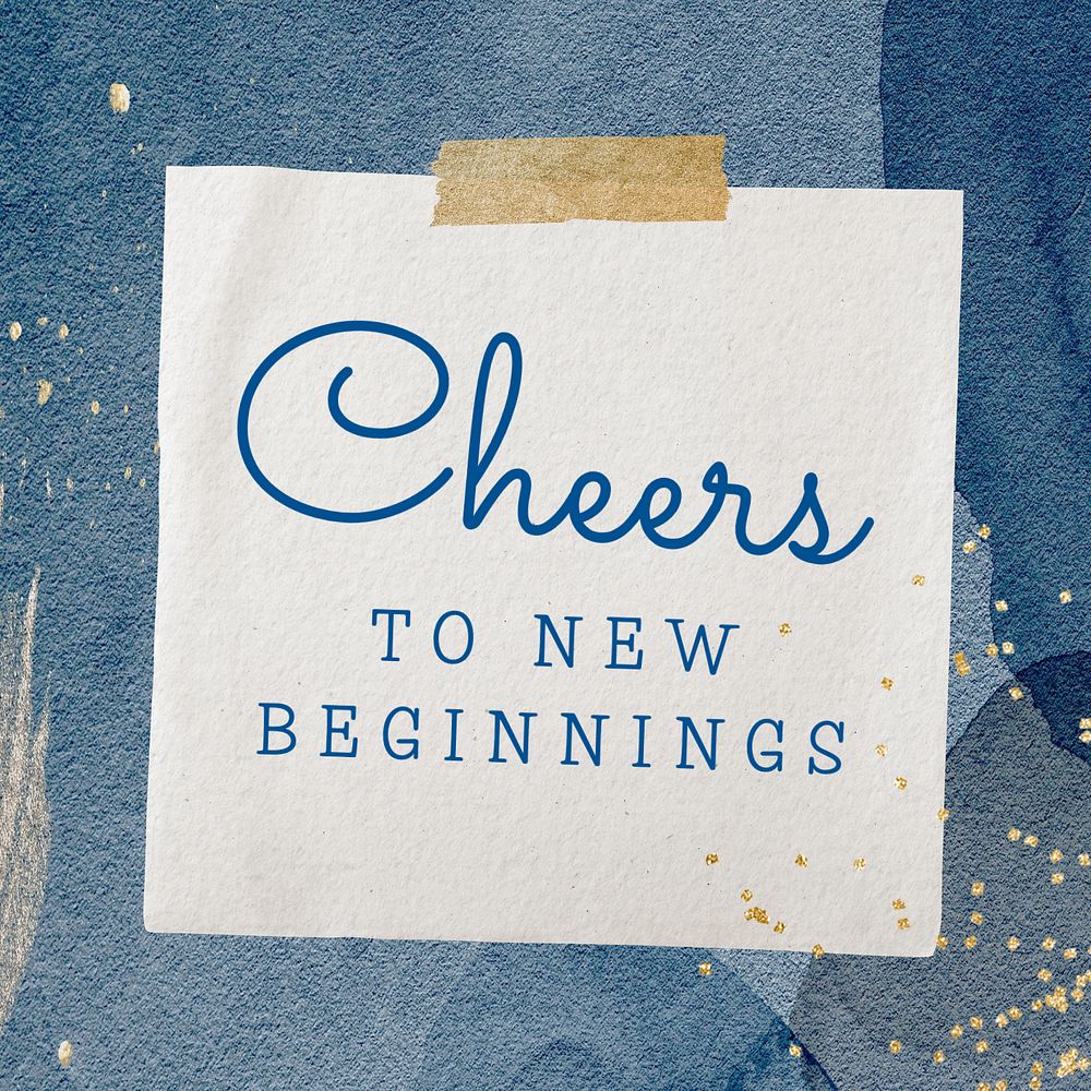 New beginnings Instagram post template | Premium Editable Template ...