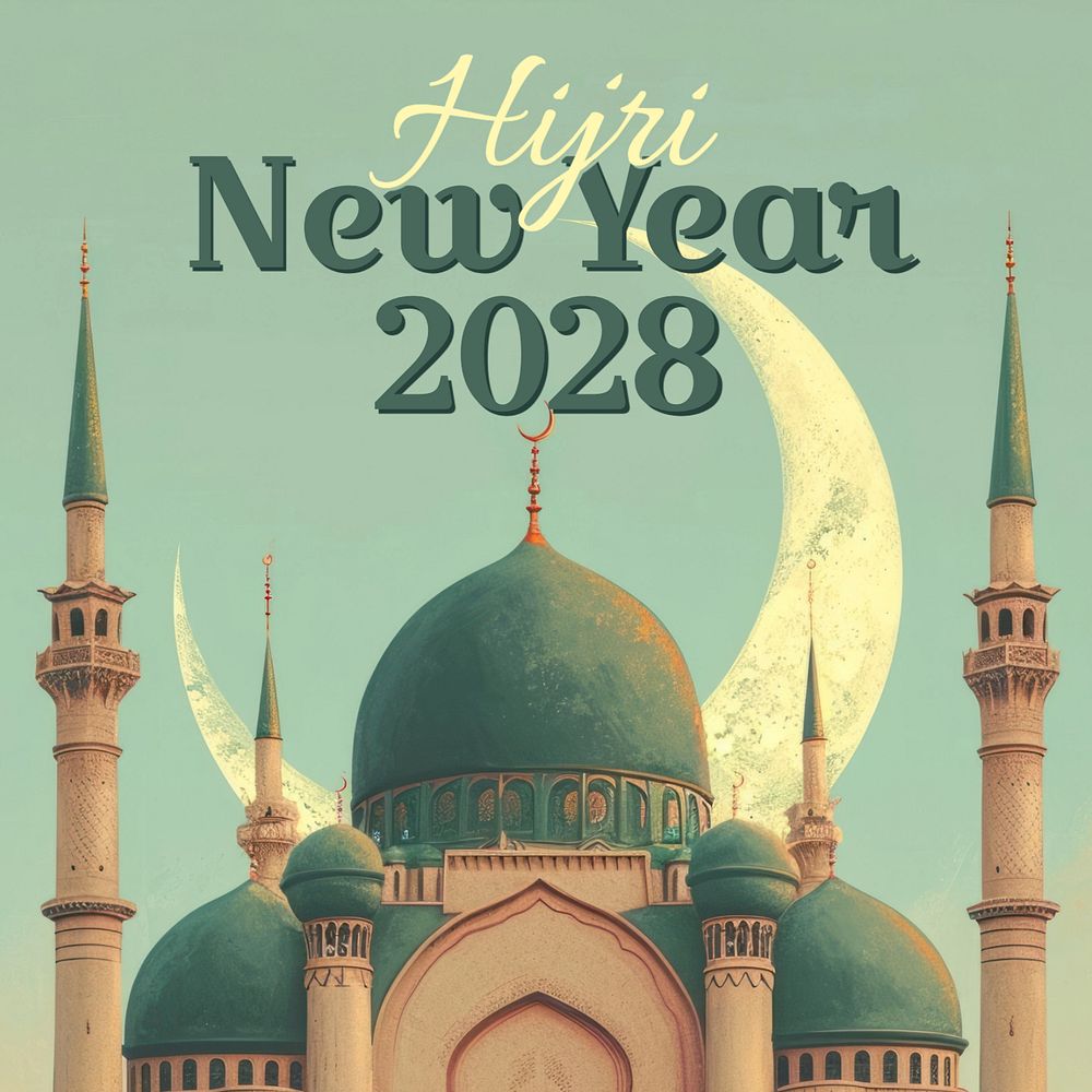 Hijri new year Instagram post | Premium Editable Template - rawpixel
