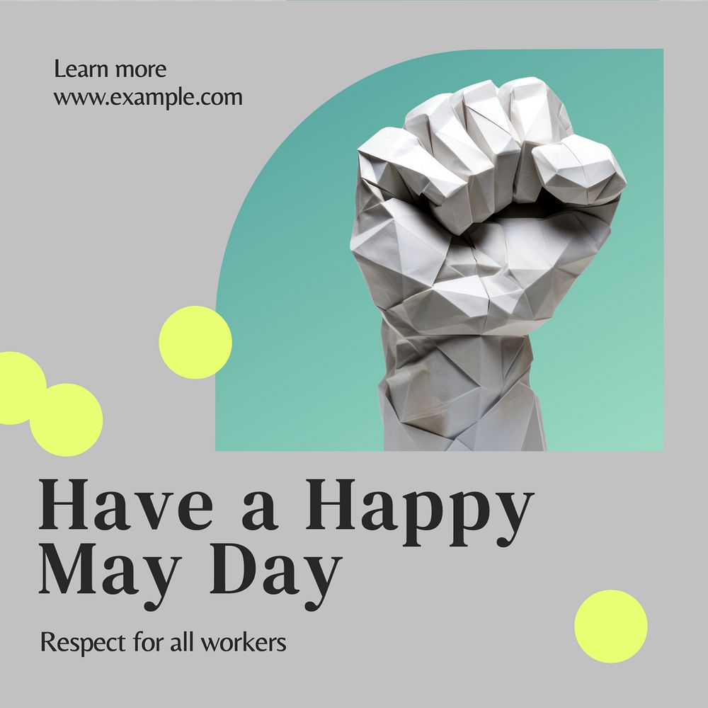 May day Instagram post template | Premium Editable Template - rawpixel