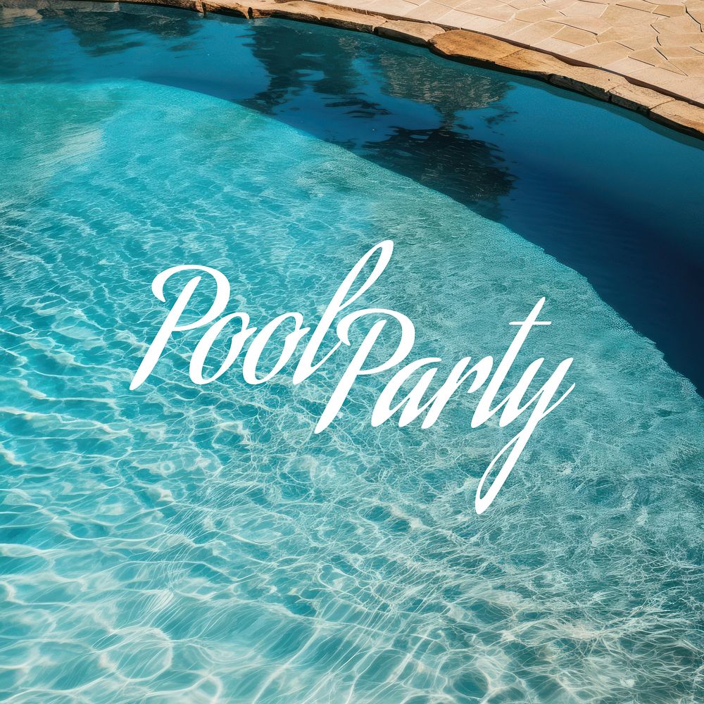 Pool party Instagram post template | Premium Editable Template - rawpixel