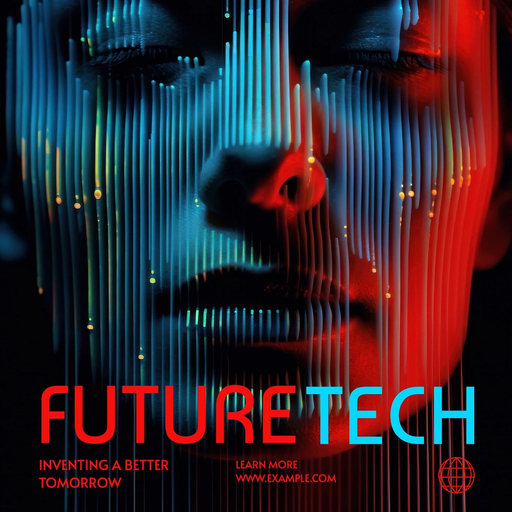 Future tech Instagram post template | Premium Editable Template - rawpixel