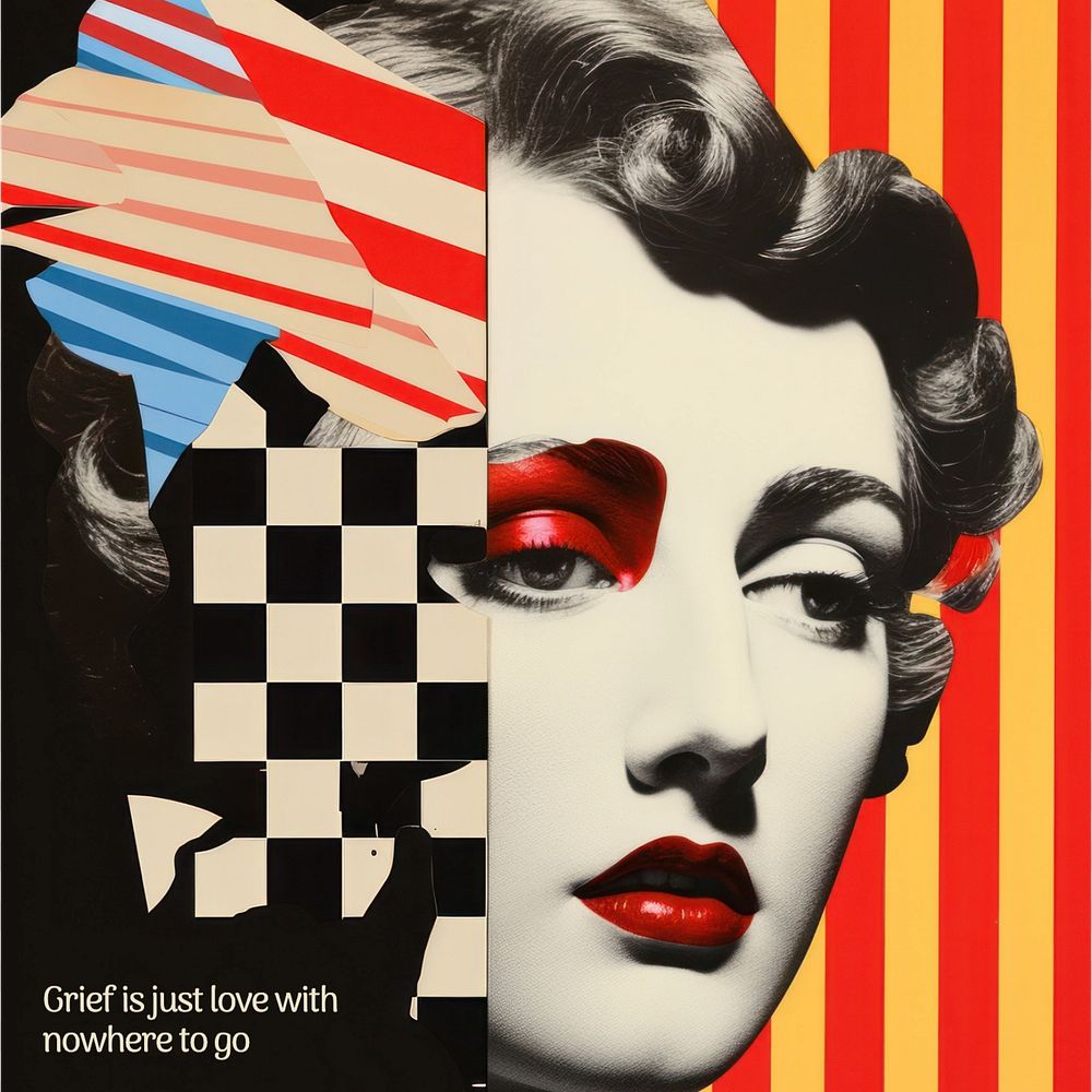 Grief quote Instagram post template | Premium Editable Template - rawpixel