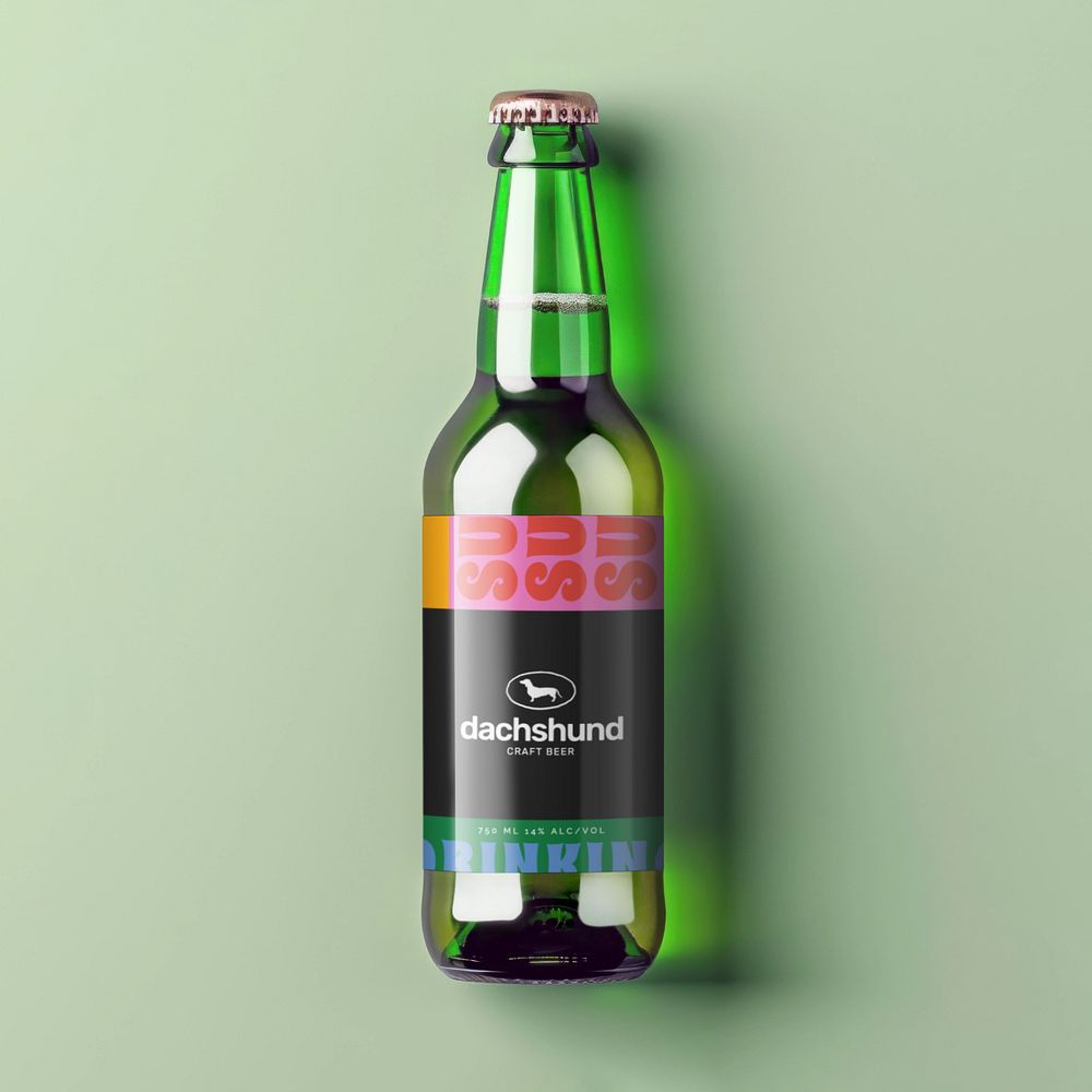 Beer bottle label | Free Mockup Generator - rawpixel