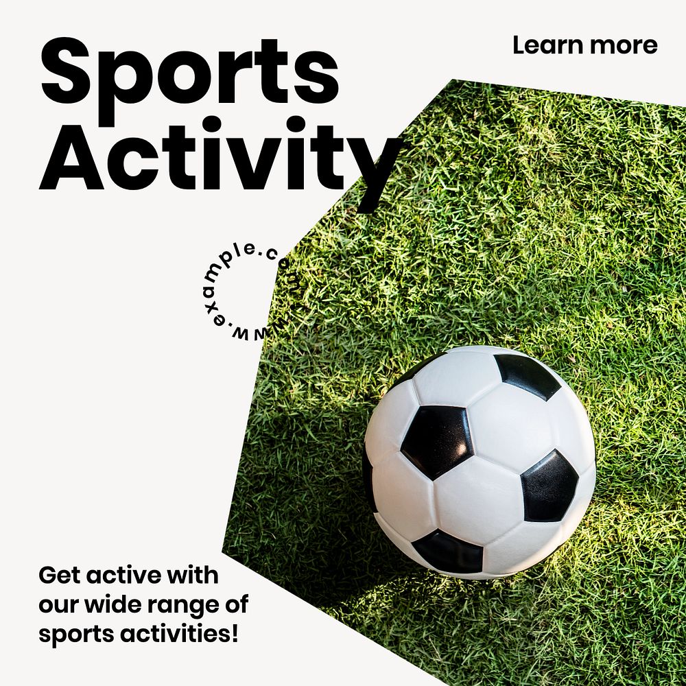 Sports activity Instagram post template | Premium Editable Template ...