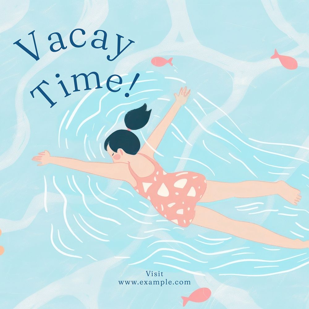Vacay time! Instagram post template | Premium Editable Template - rawpixel