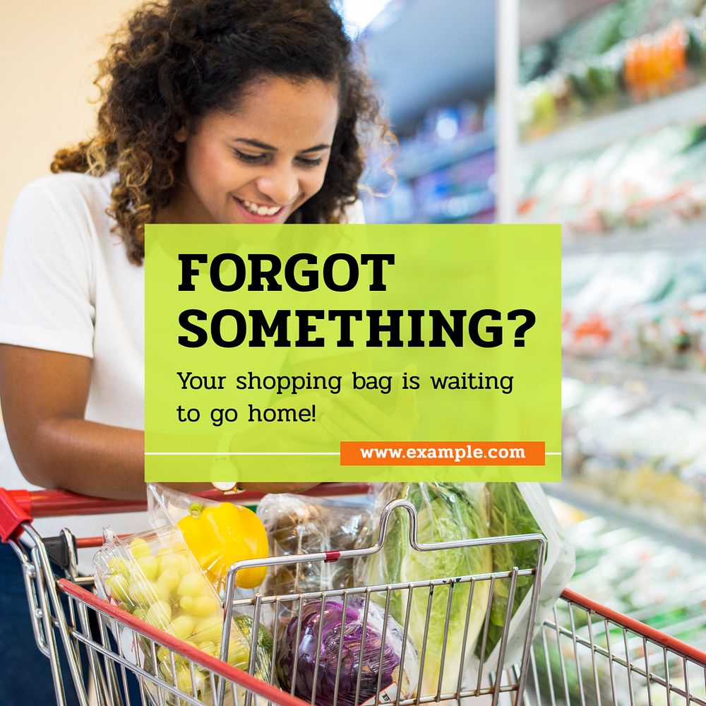 Online shopping Instagram post template | Premium Editable Template ...