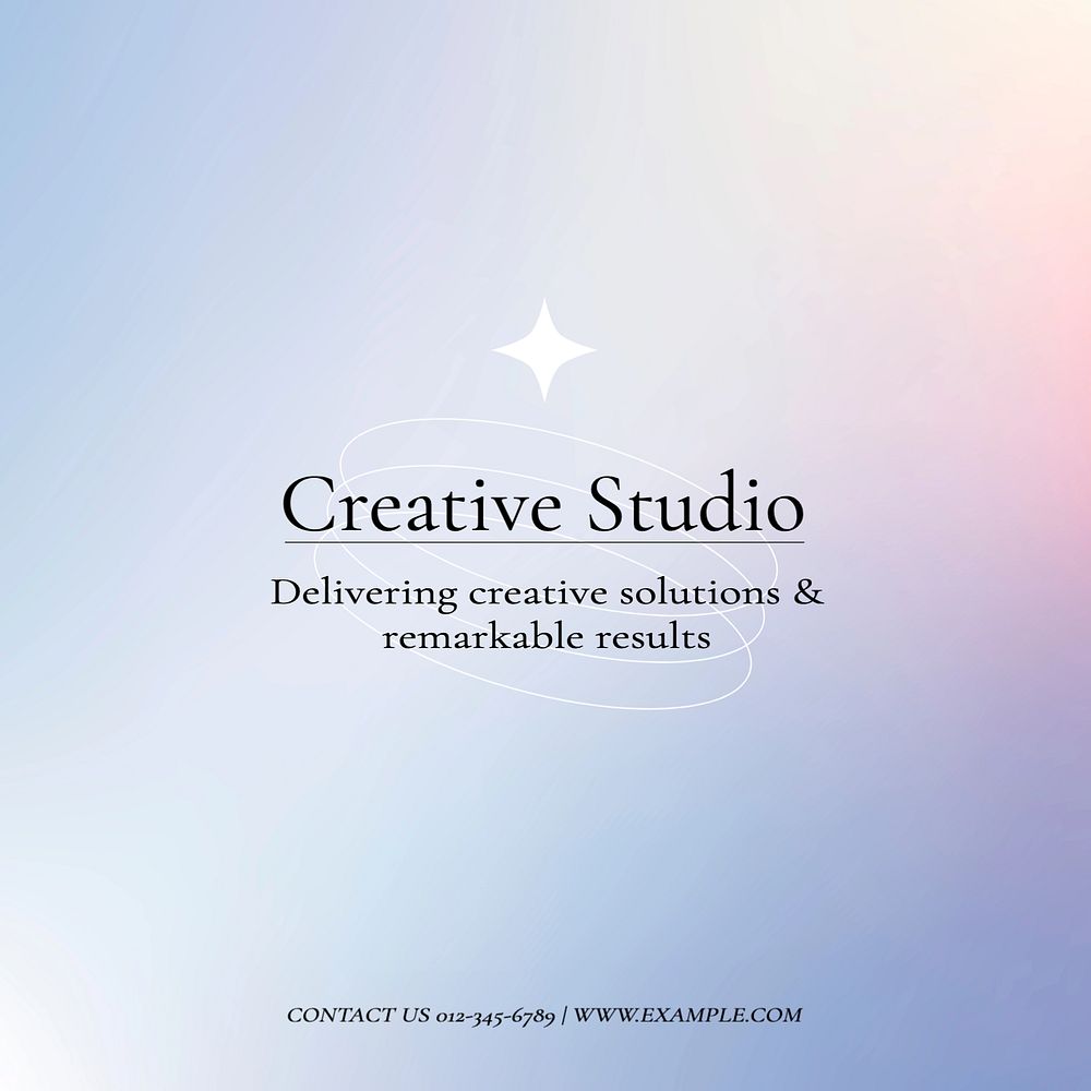 Creative agency studio Instagram post | Premium Editable Template ...