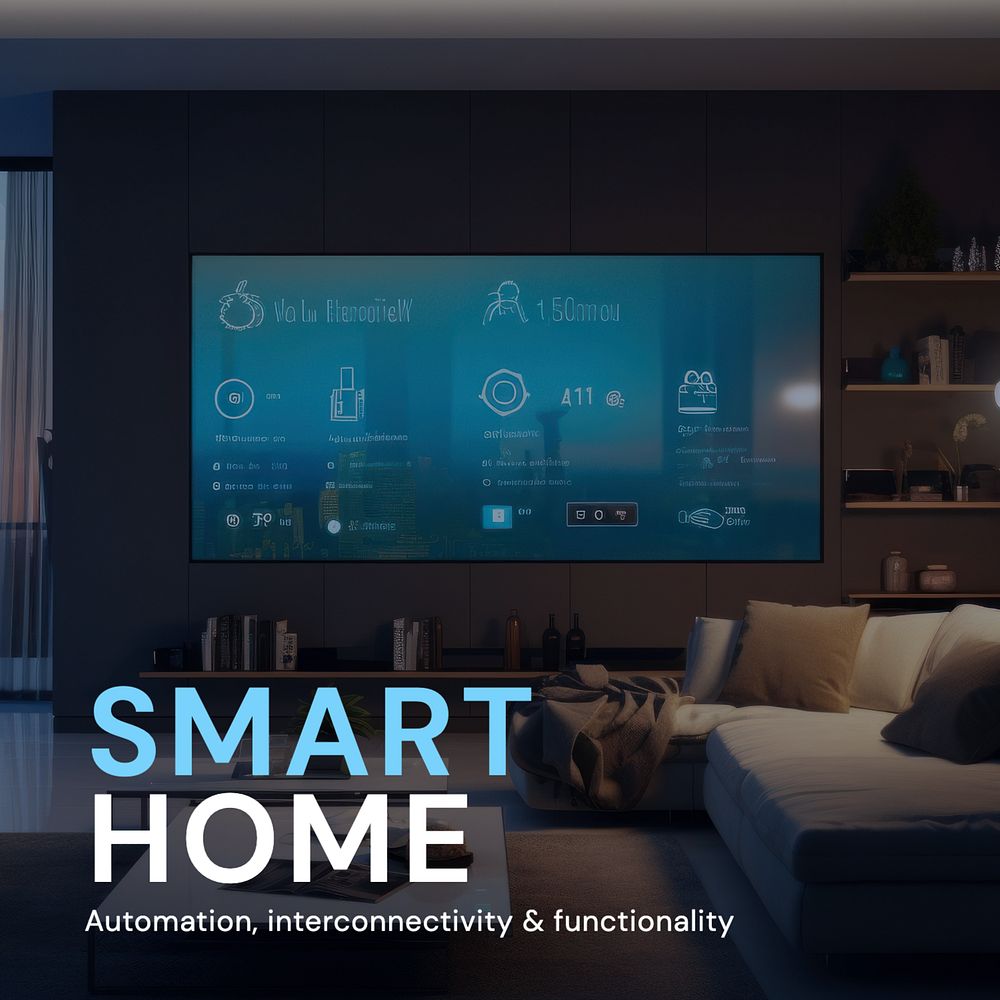 Smart home Instagram post template | Premium Editable Template - rawpixel