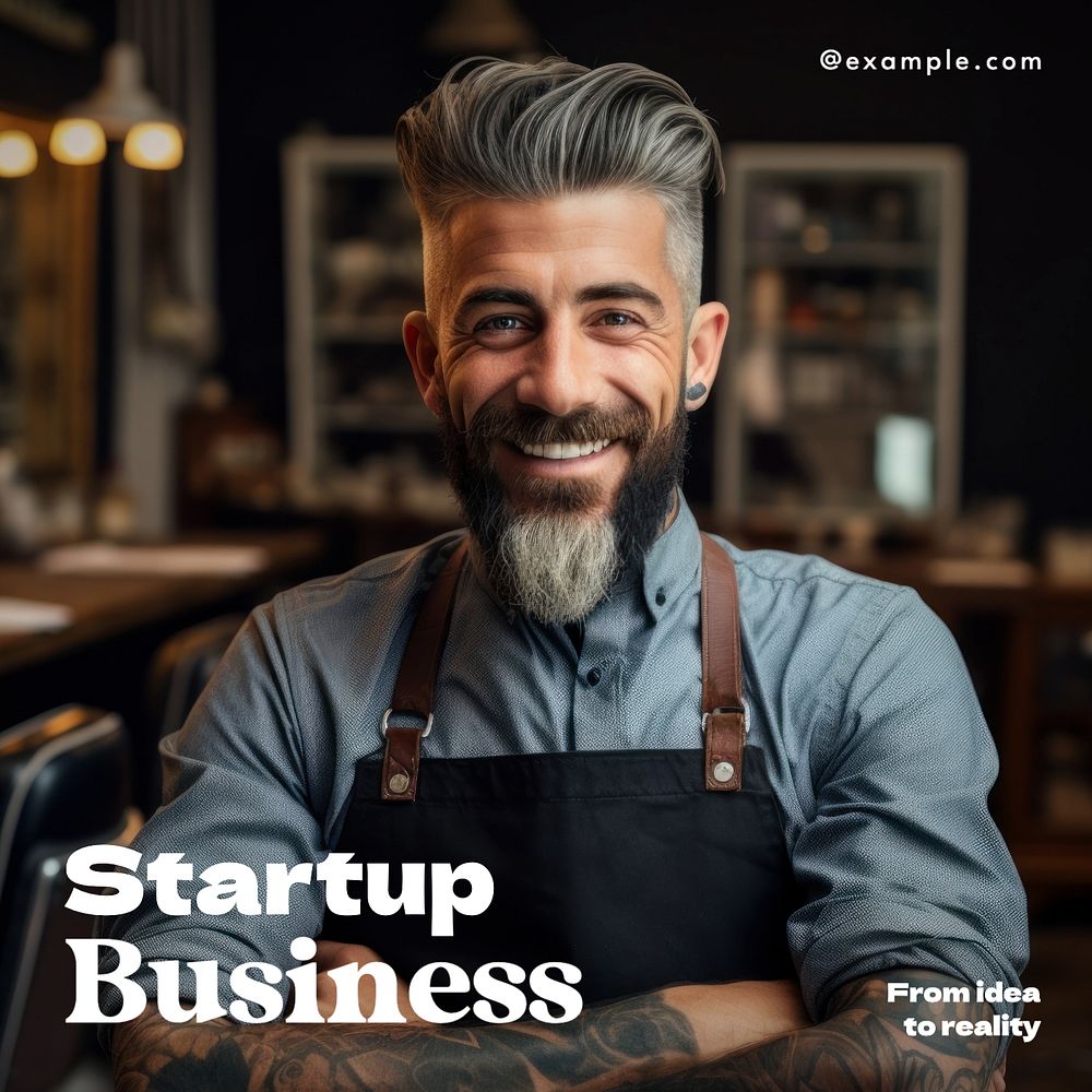 Startup business Instagram post template | Premium Editable Template ...