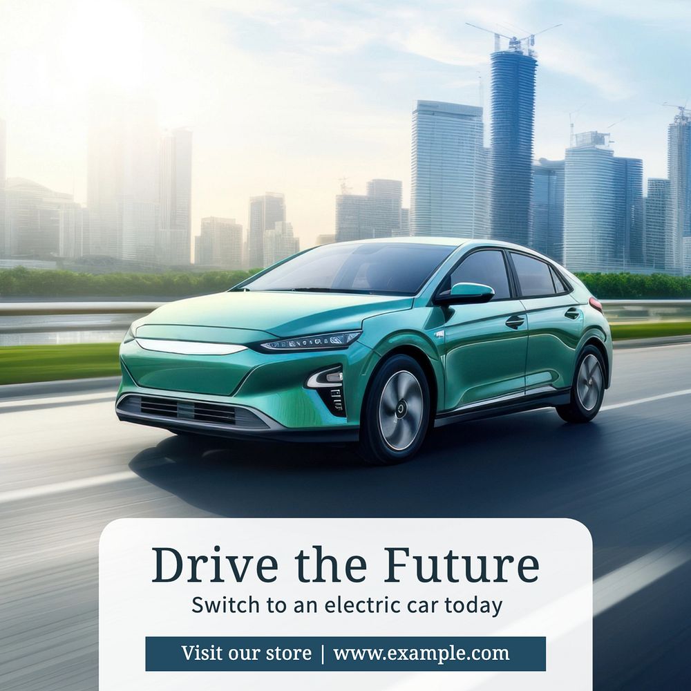 Drive future Instagram post template | Premium Editable Template - rawpixel