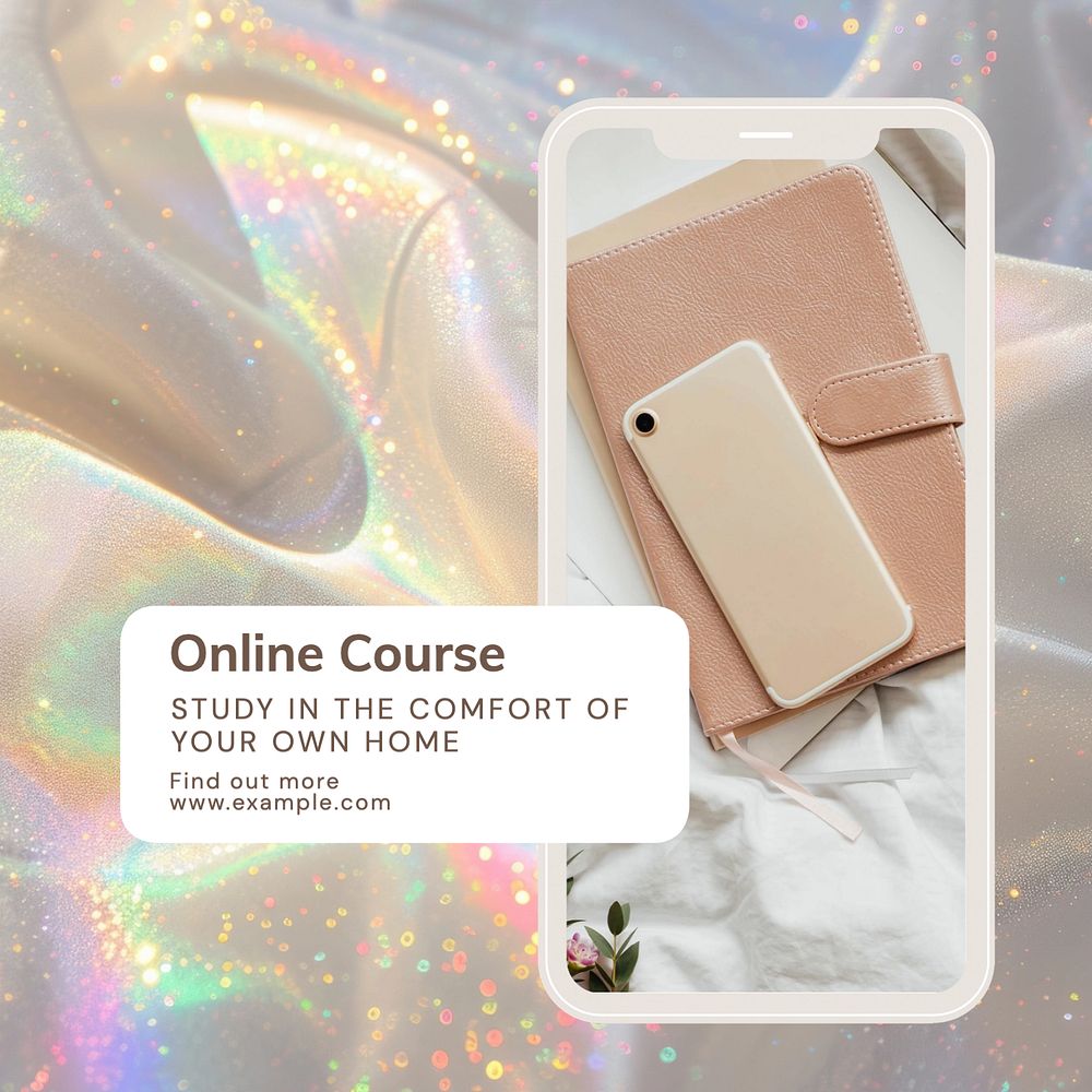 Online course Instagram post template | Premium Editable Template ...