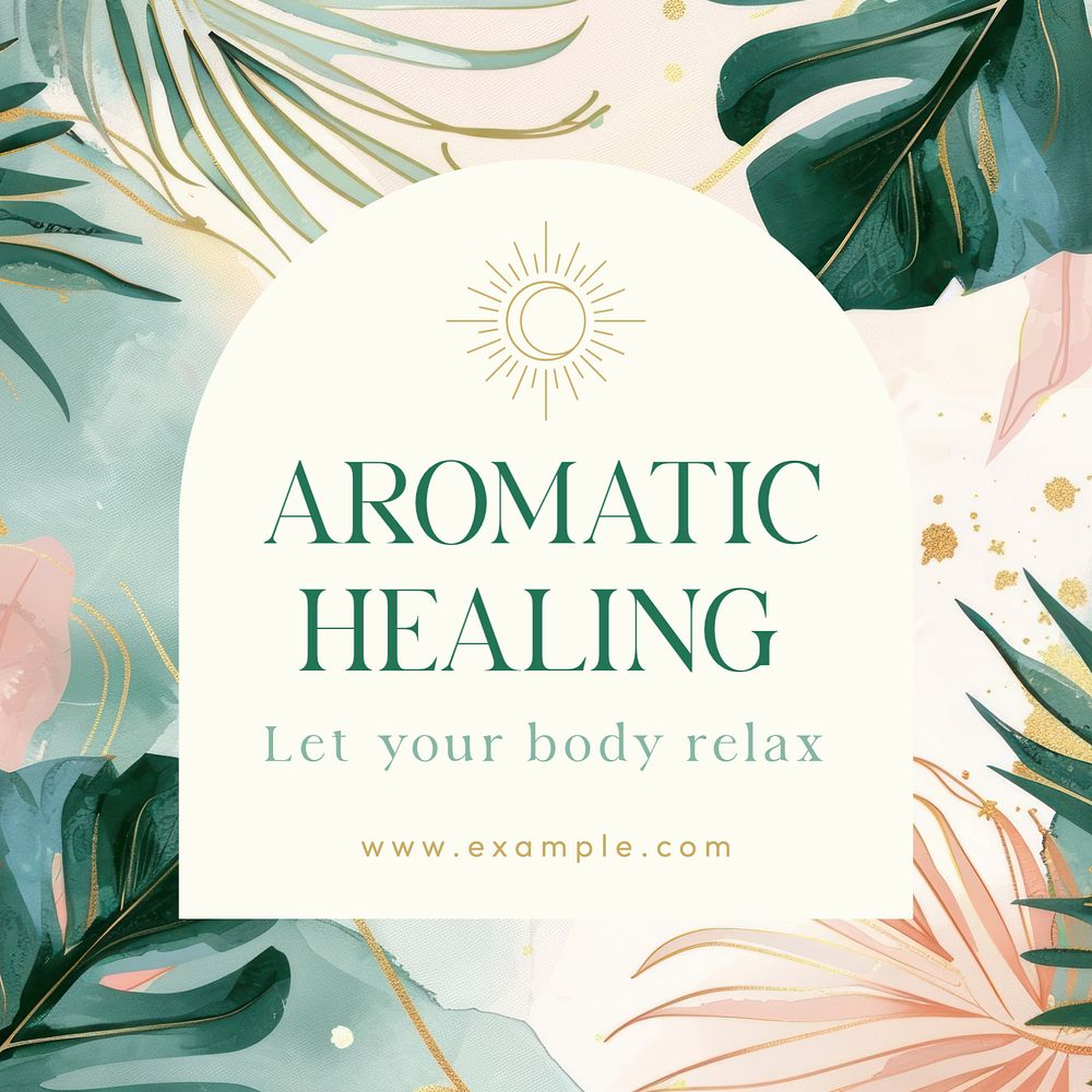 Aromatherapy Instagram post template | Premium Editable Template - rawpixel