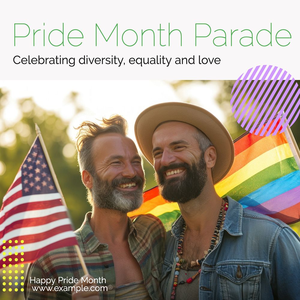 Pride month Instagram post template | Premium Editable Template - rawpixel Pride month Instagram post template | Premium Editable Template - rawpixel
