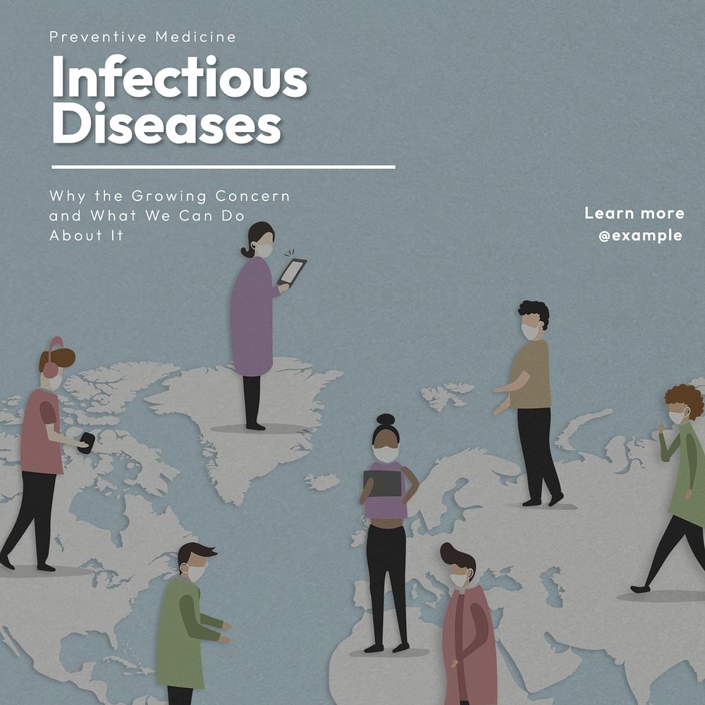 Infectious disease Instagram post template | Free Editable Template ...