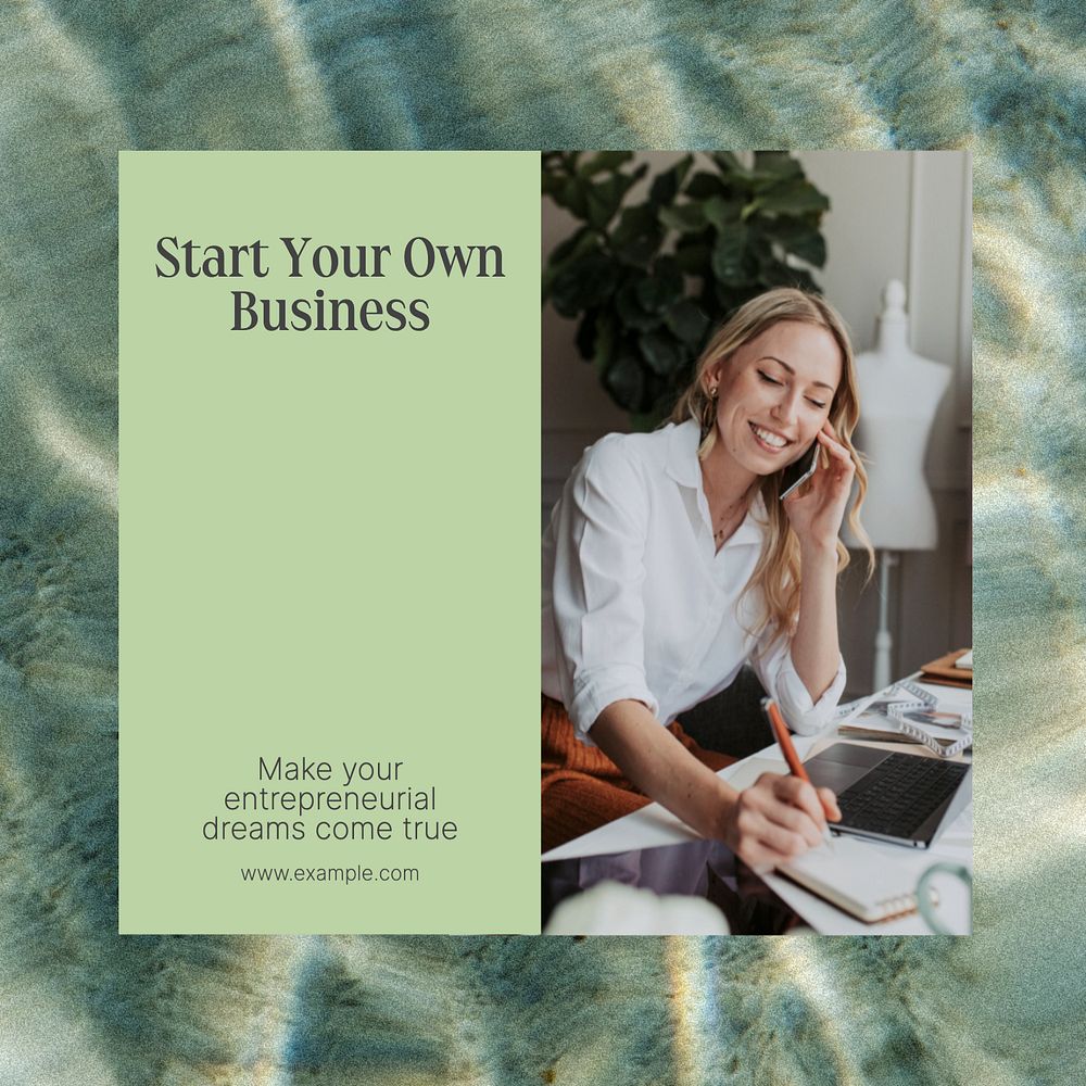 Start your business Instagram post | Premium Editable Template - rawpixel