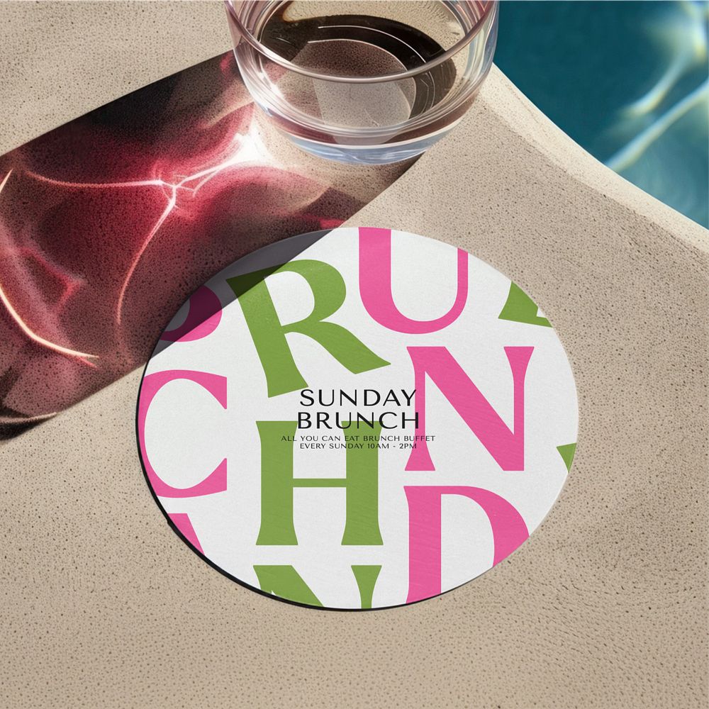 Paper coaster mockup, editable design | Premium Mockup Generator - rawpixel