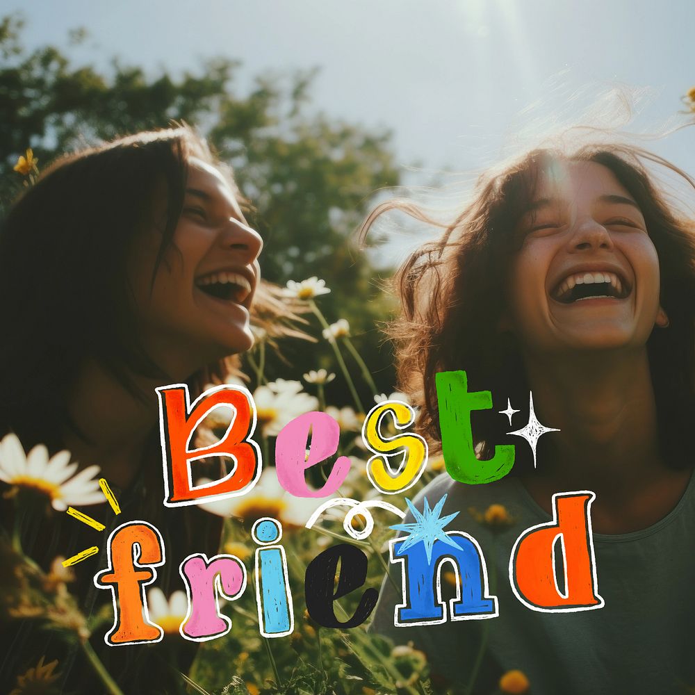 Best friend Instagram post template | Free Editable Template - rawpixel
