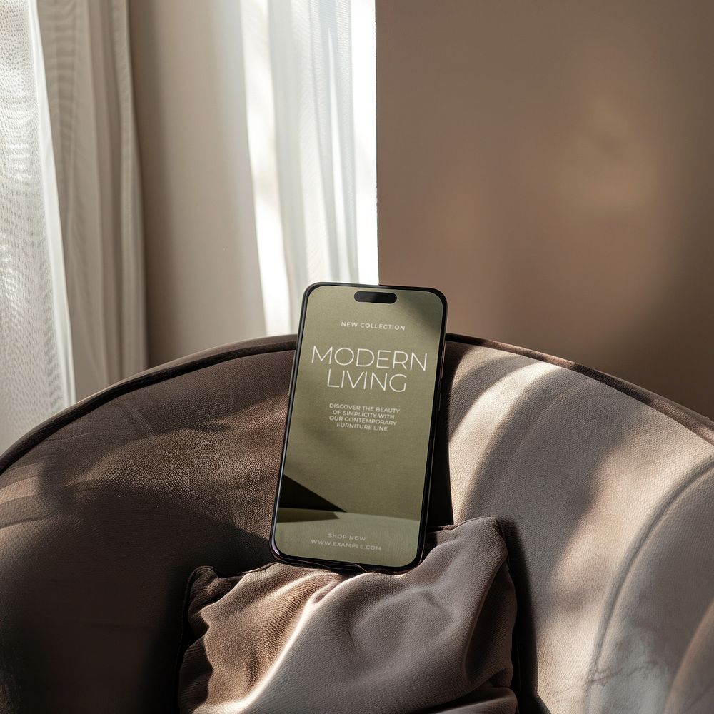 Editable phone screen mockup design | Premium Mockup Generator - rawpixel