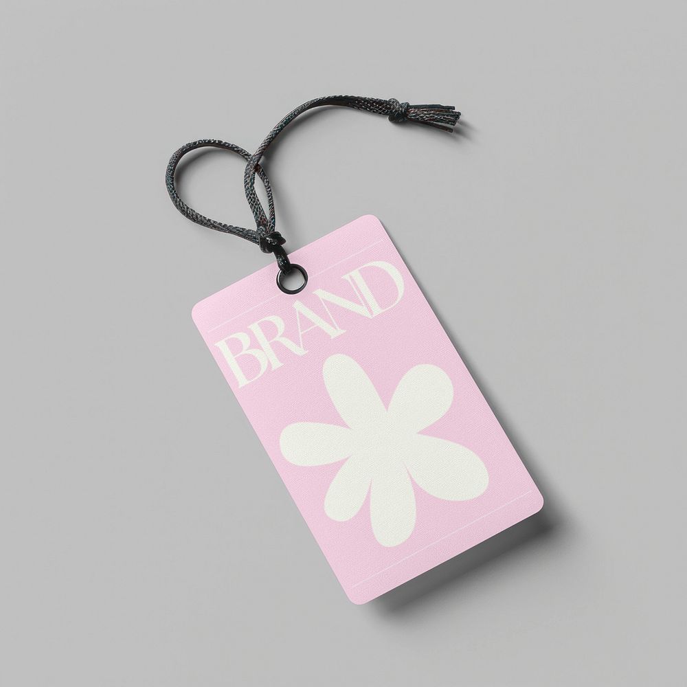 Editable branding tag mockup design | Premium Mockup Generator - rawpixel