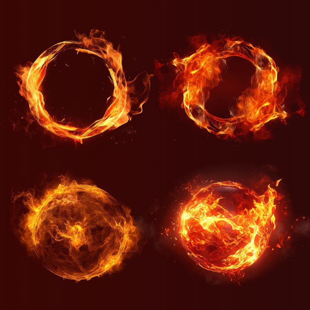 Fire burning ring, editable design | Premium Editable Design - rawpixel