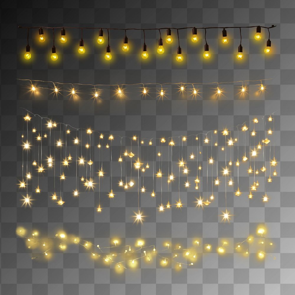 Editable fairy lights design element | Premium Editable Design - rawpixel