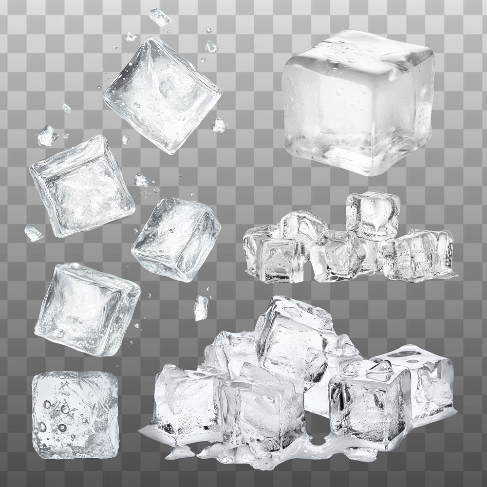Editable ice cube design element | Premium Editable Design - rawpixel