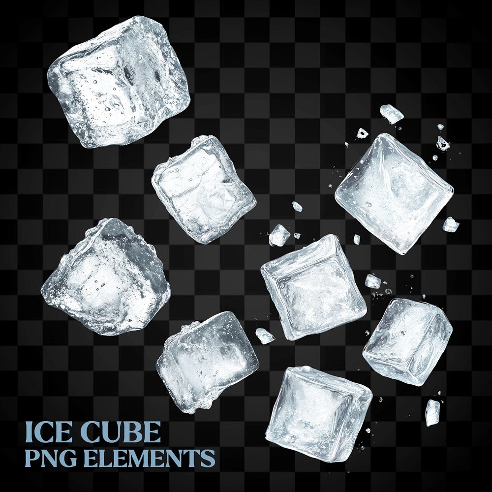 Editable ice cube design element | Premium Editable Design - rawpixel