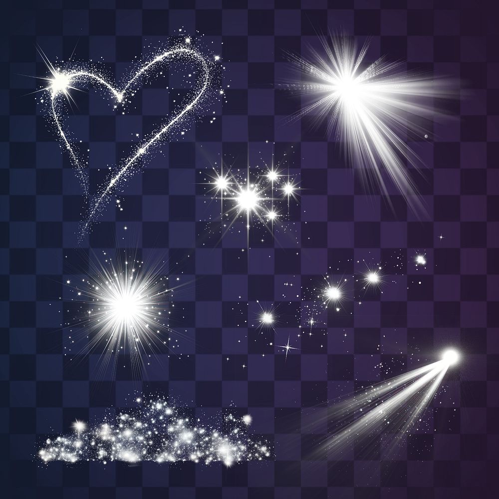 White sparkle light effect design | Premium Editable Design - rawpixel